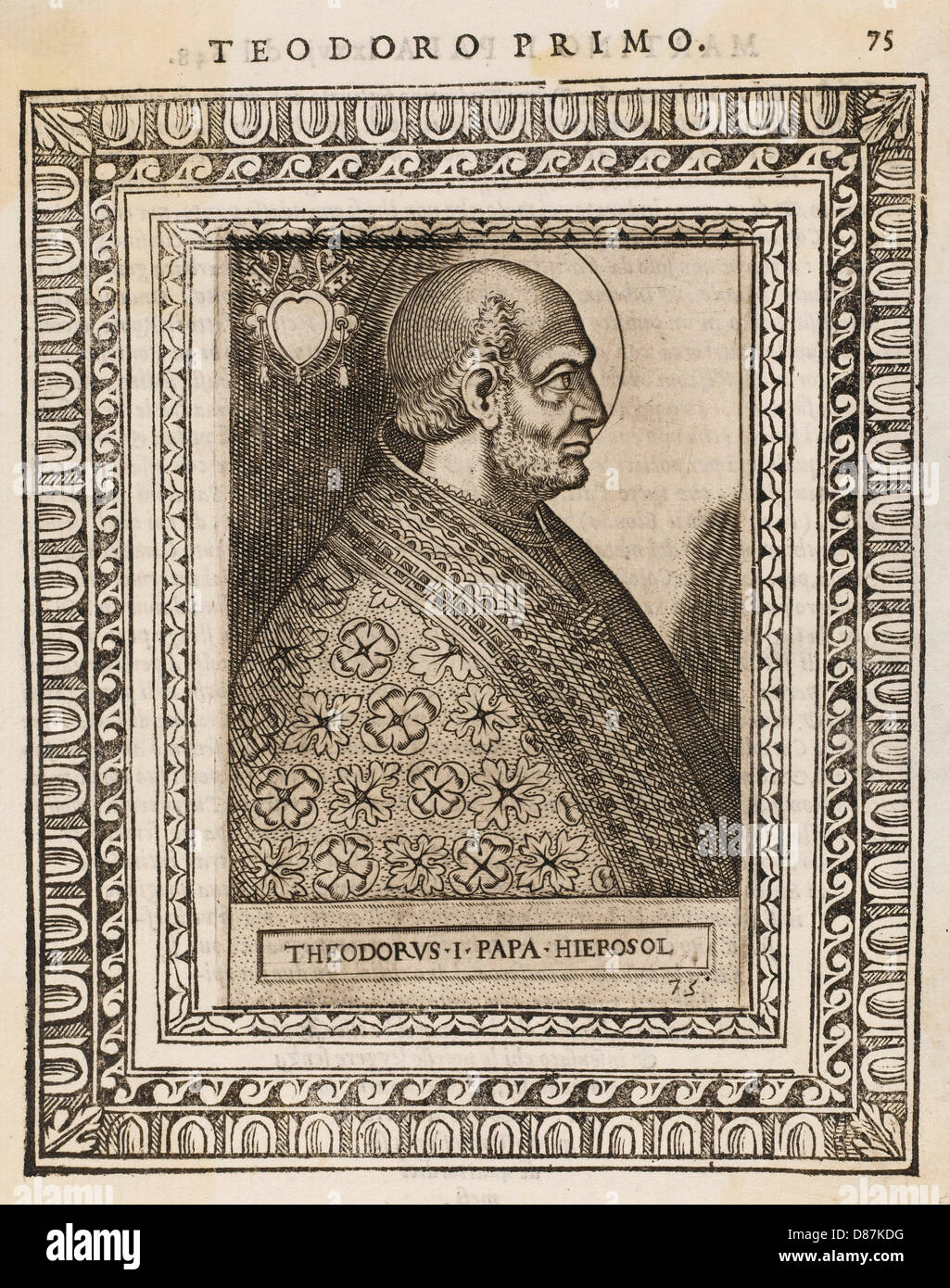 POPE THEODORUS I Stock Photo - Alamy