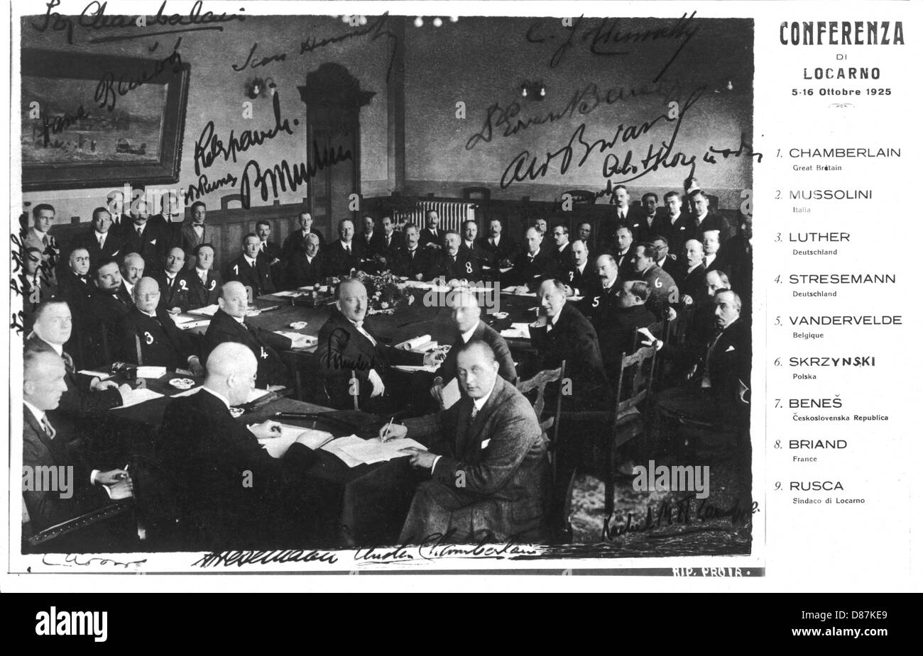 1925 Locarno Conference High Resolution Stock Photography and Images ...