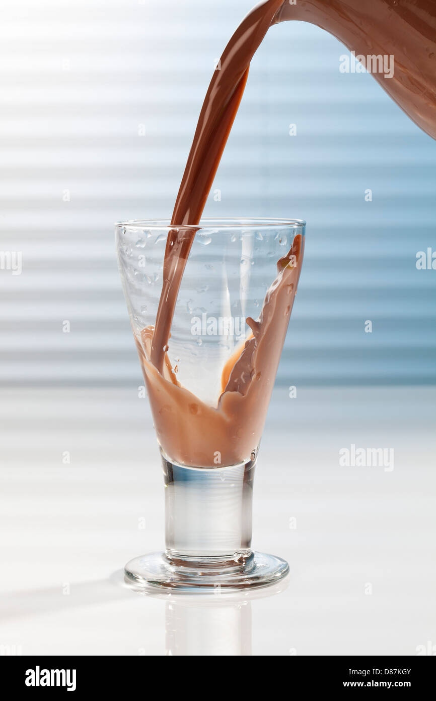 Chocolate and pouring milk hi-res stock photography and images - Alamy