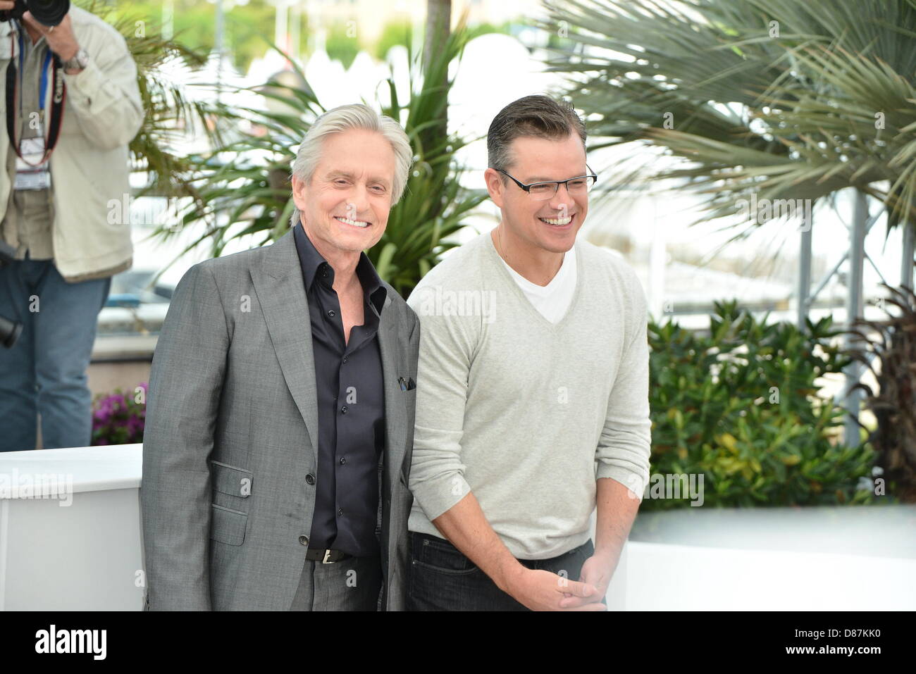 Cannes, France. May 21st, 2013. Michael Douglas, Matt Damon attends the ...