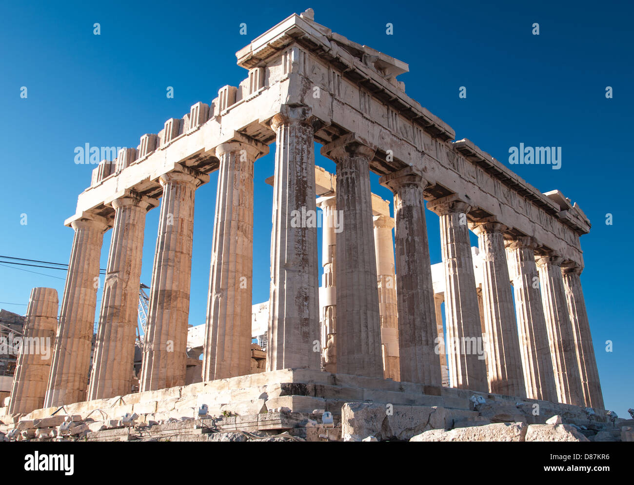 The building of Parthenon in Acropolis City, Athens Stock Photo - Alamy