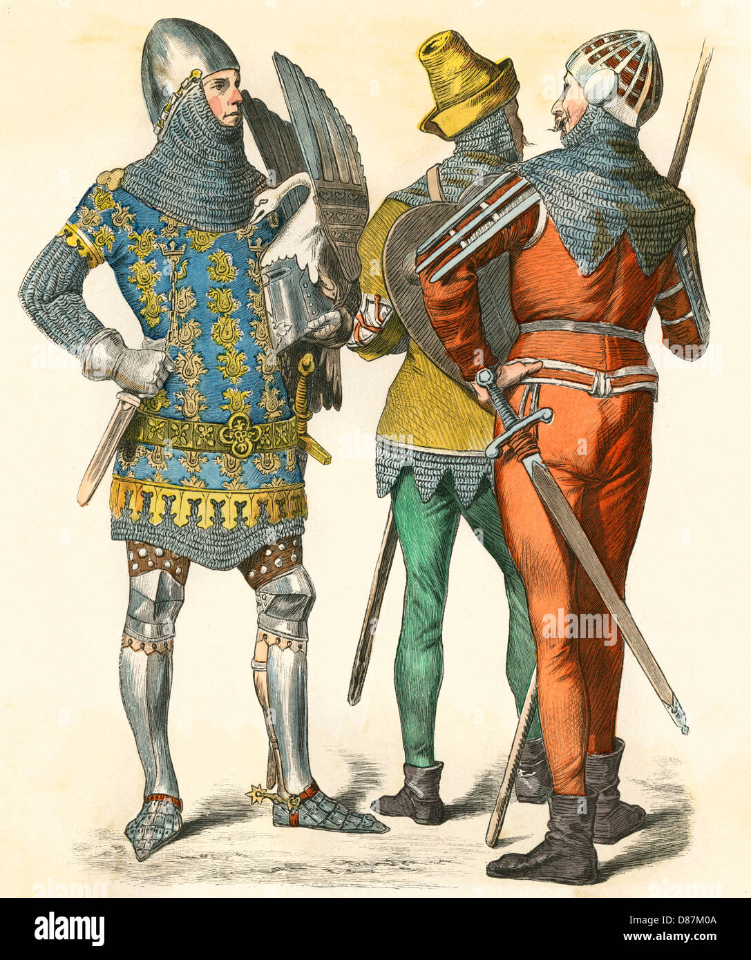 German Knights 14th C Stock Photo - Alamy