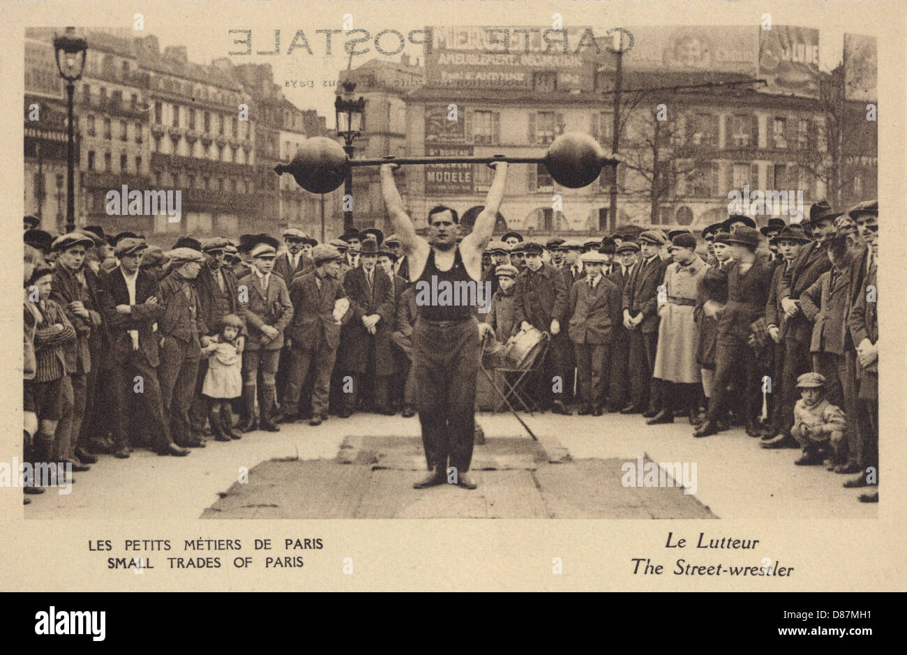 PARIS STRONG MAN Stock Photo - Alamy