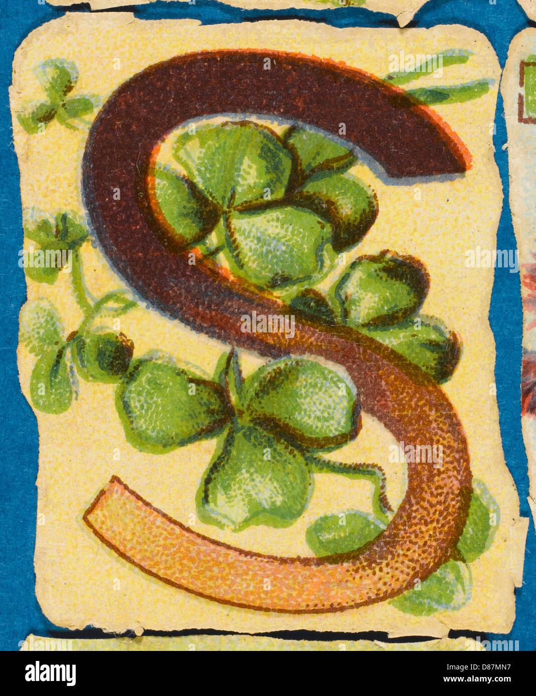 Decorative Flower Alphabet - S Stock Photo - Alamy