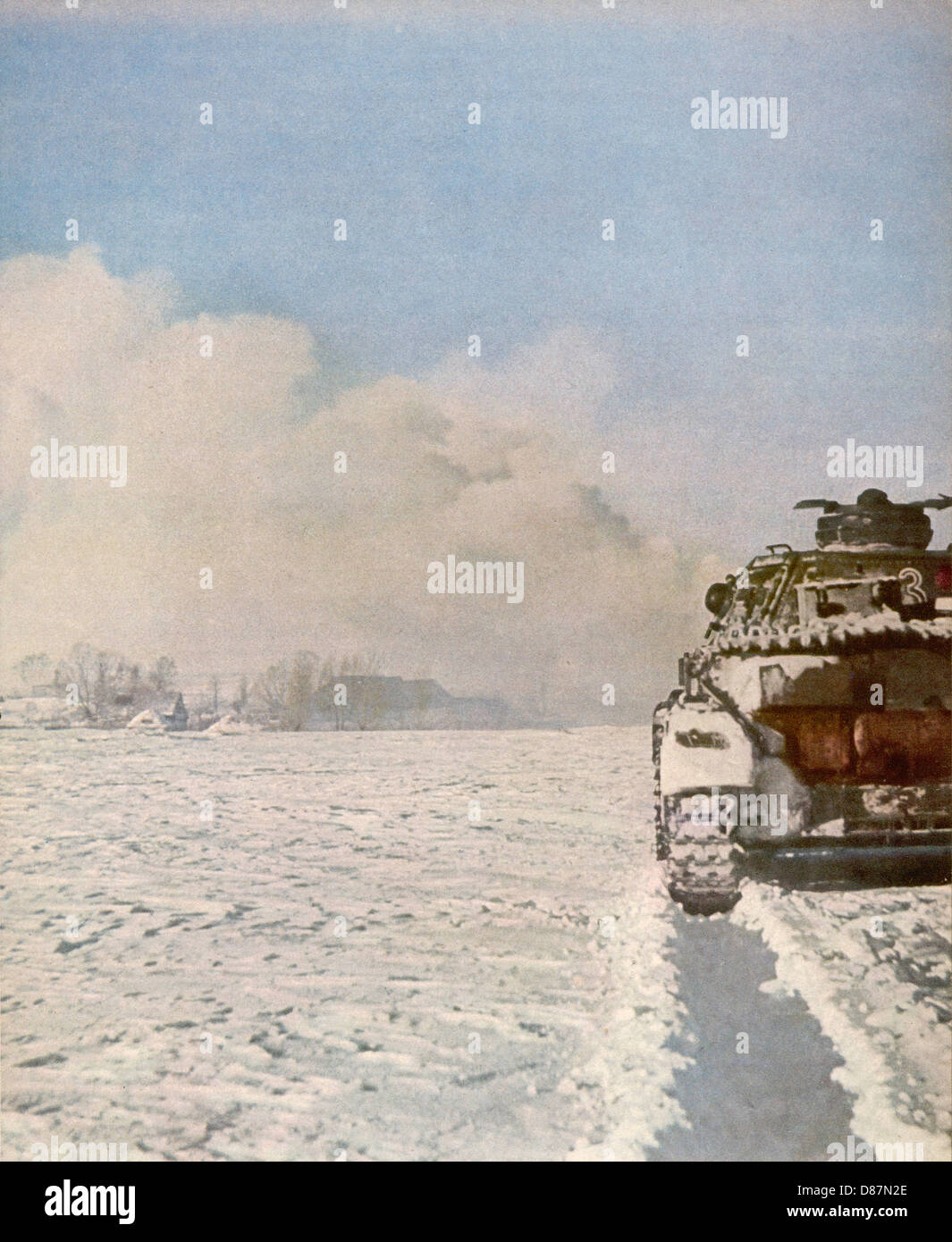 GERMAN TANK IN SNOW Stock Photo - Alamy