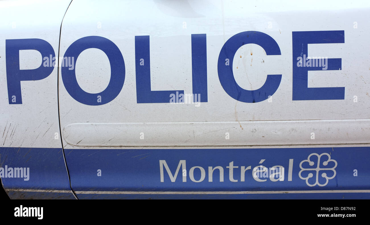 Montreal police car hi-res stock photography and images - Alamy