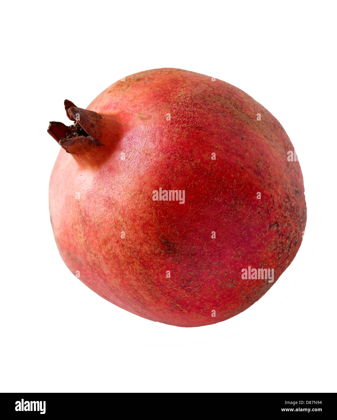 Full pomegranate isolated on white background Stock Photo - Alamy