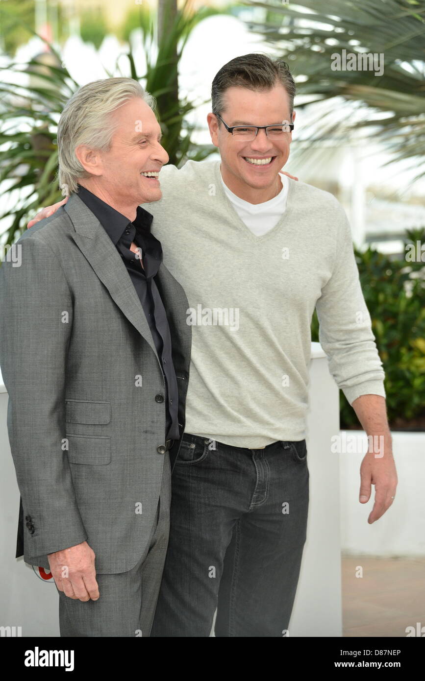 Cannes, France. May 21st, 2013. Michael Douglas, Matt Damon attends the ...