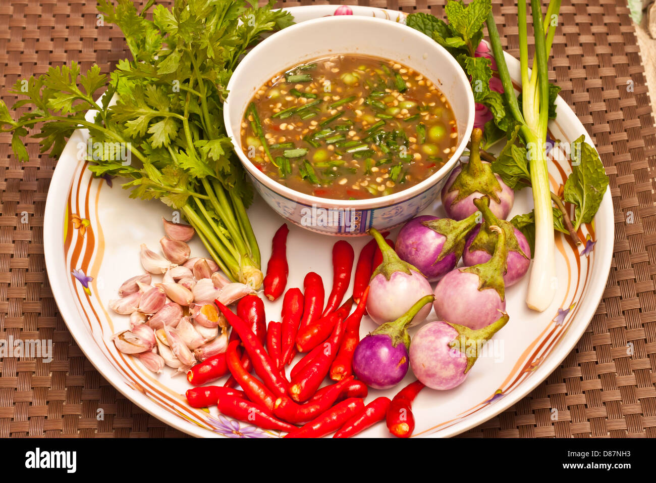 Chili paste with spices Stock Photo - Alamy