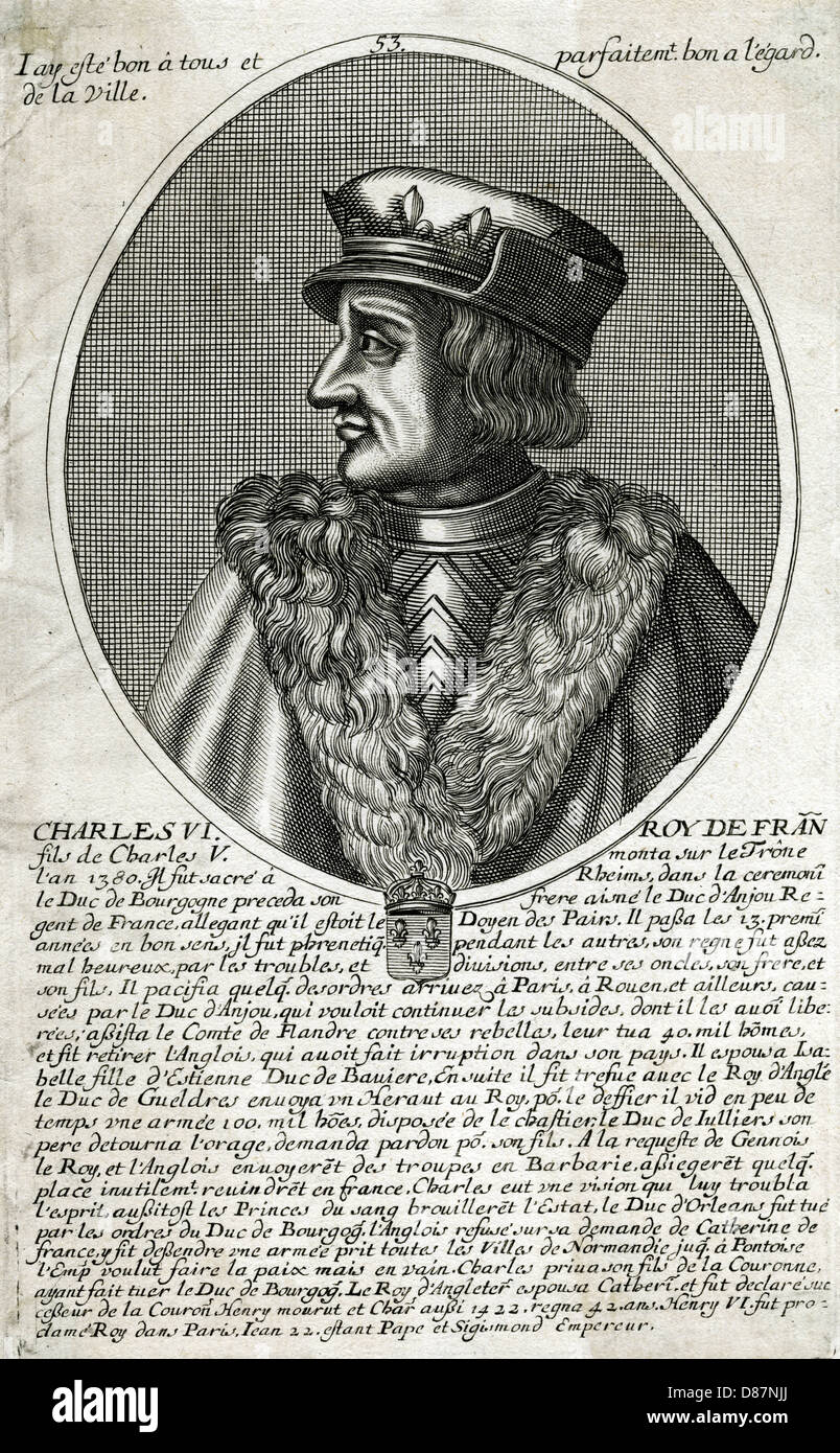 Charles vi the mad hi-res stock photography and images - Alamy