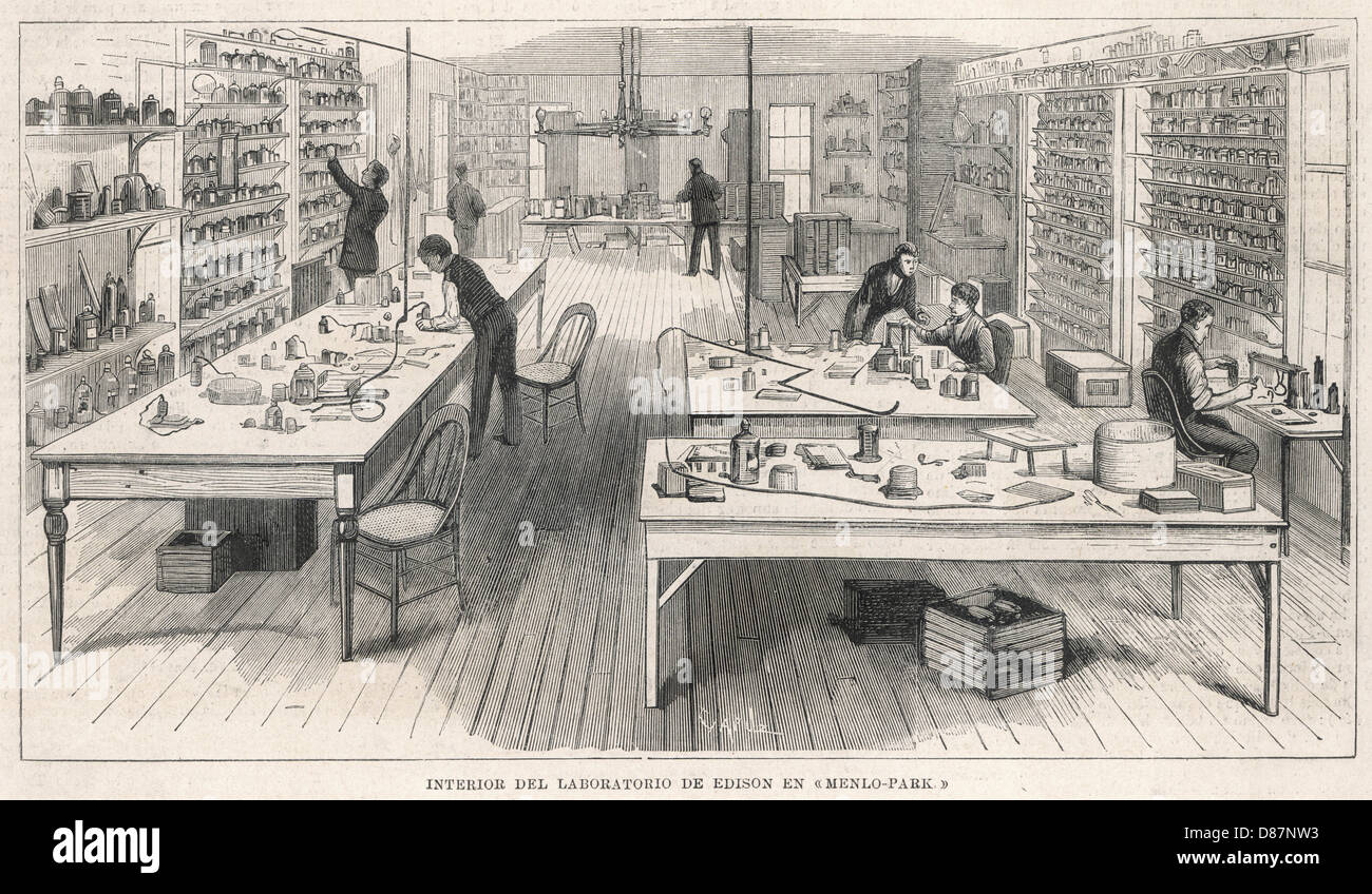 Thomas edison laboratory menlo park hi-res stock photography and images ...