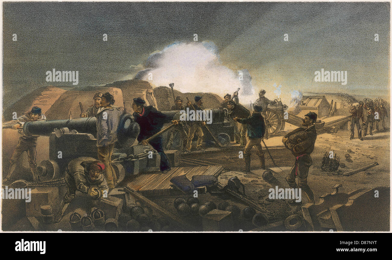 Siege of Sevastopol, Crimean War Stock Photo - Alamy