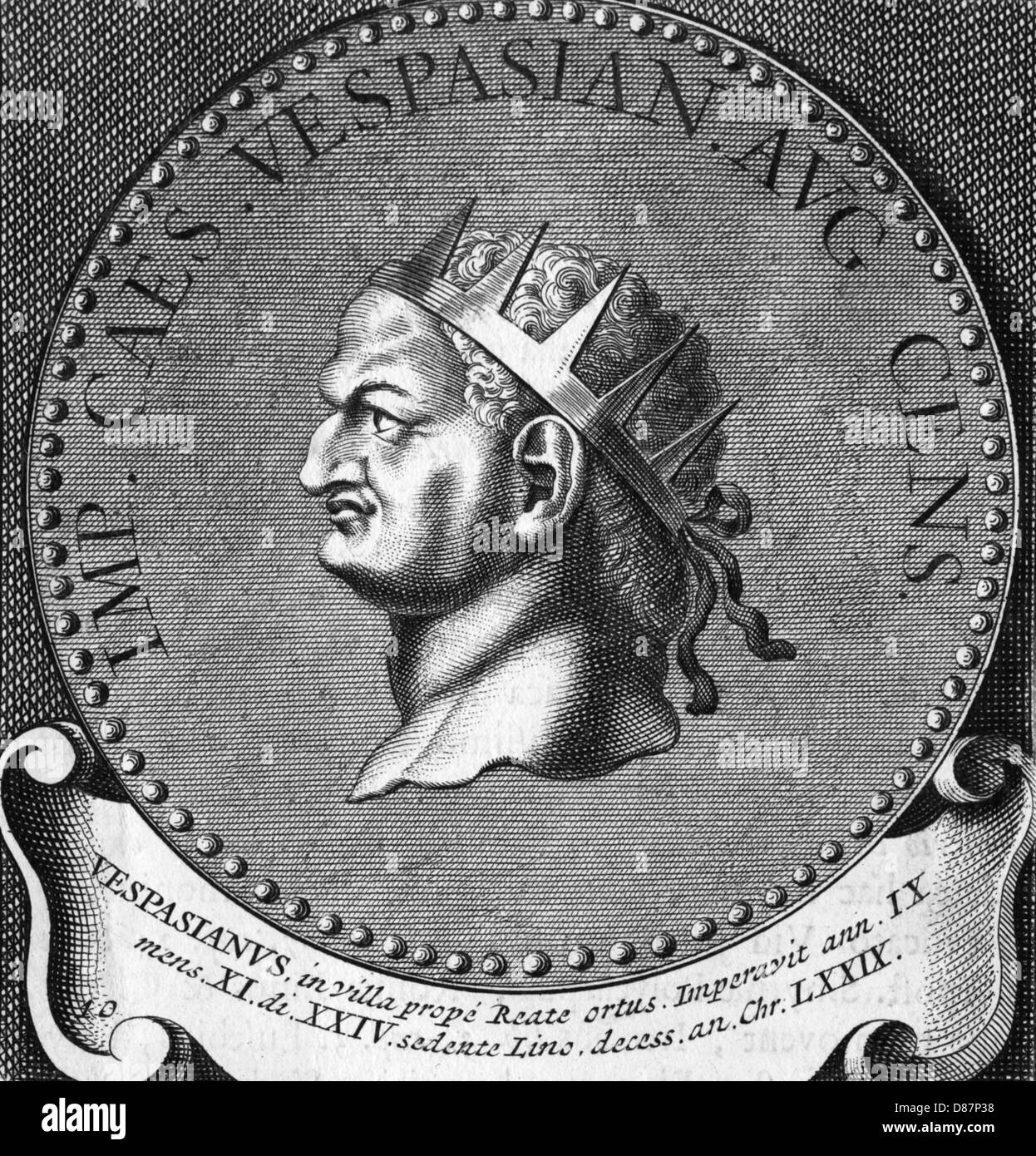 Vespasianus, roman emperor Black and White Stock Photos & Images - Alamy