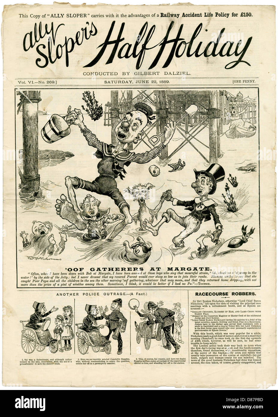 MARGATE/ALLY SLOPER 1889 Stock Photo - Alamy