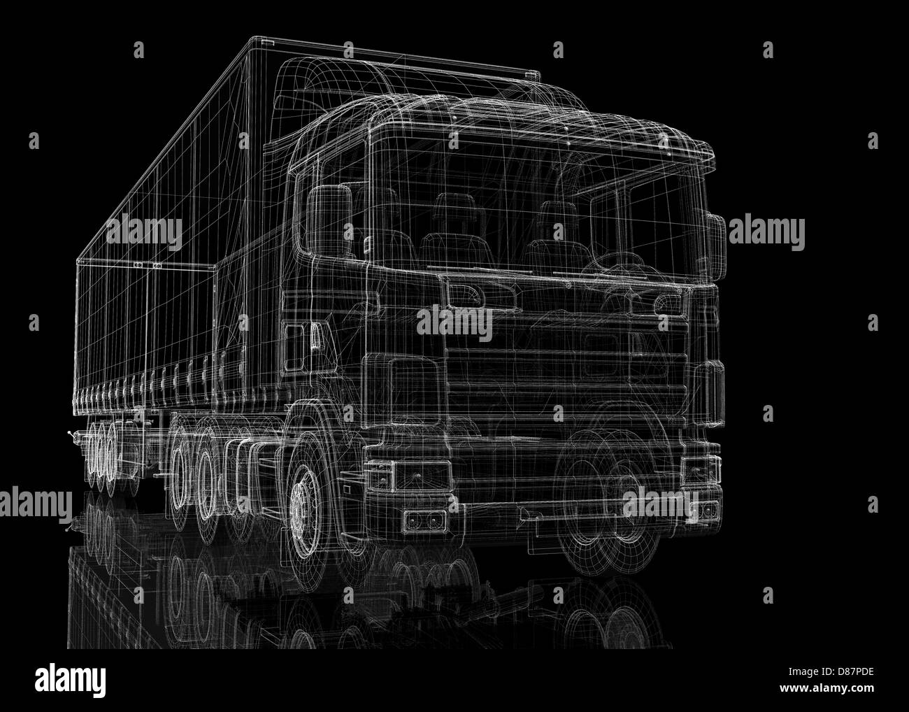 Cargo Delivery Vehicle Stock Photo - Alamy