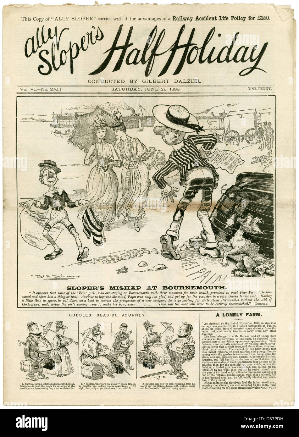 BEACH SCENE/ALLY SLOPER Stock Photo - Alamy