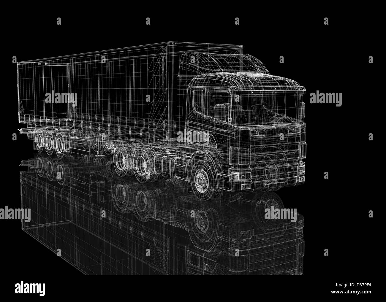 Cargo Delivery Vehicle Stock Photo - Alamy