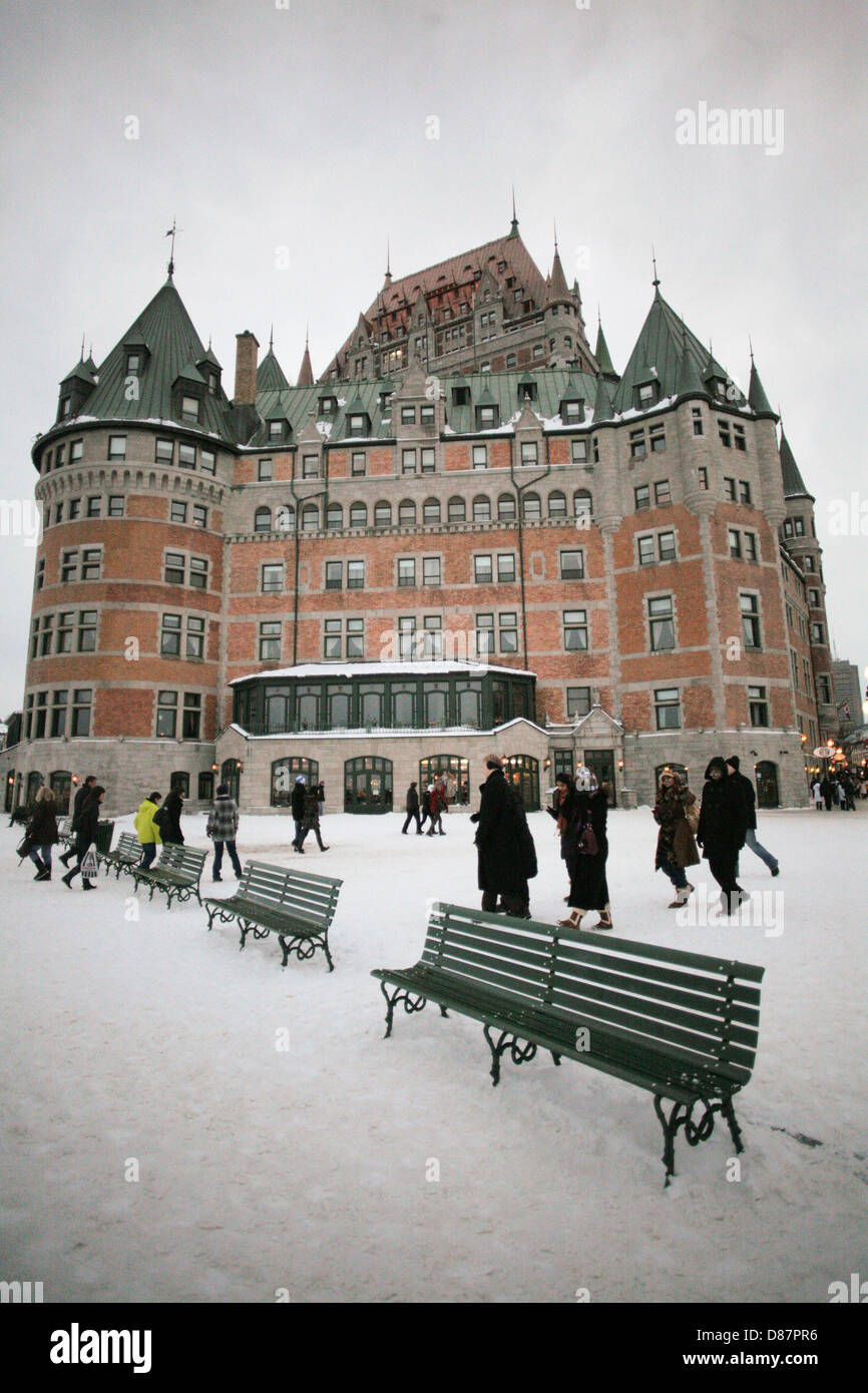 Chateau Frontenac is a grand hotel in Quebec City, which is currently ...
