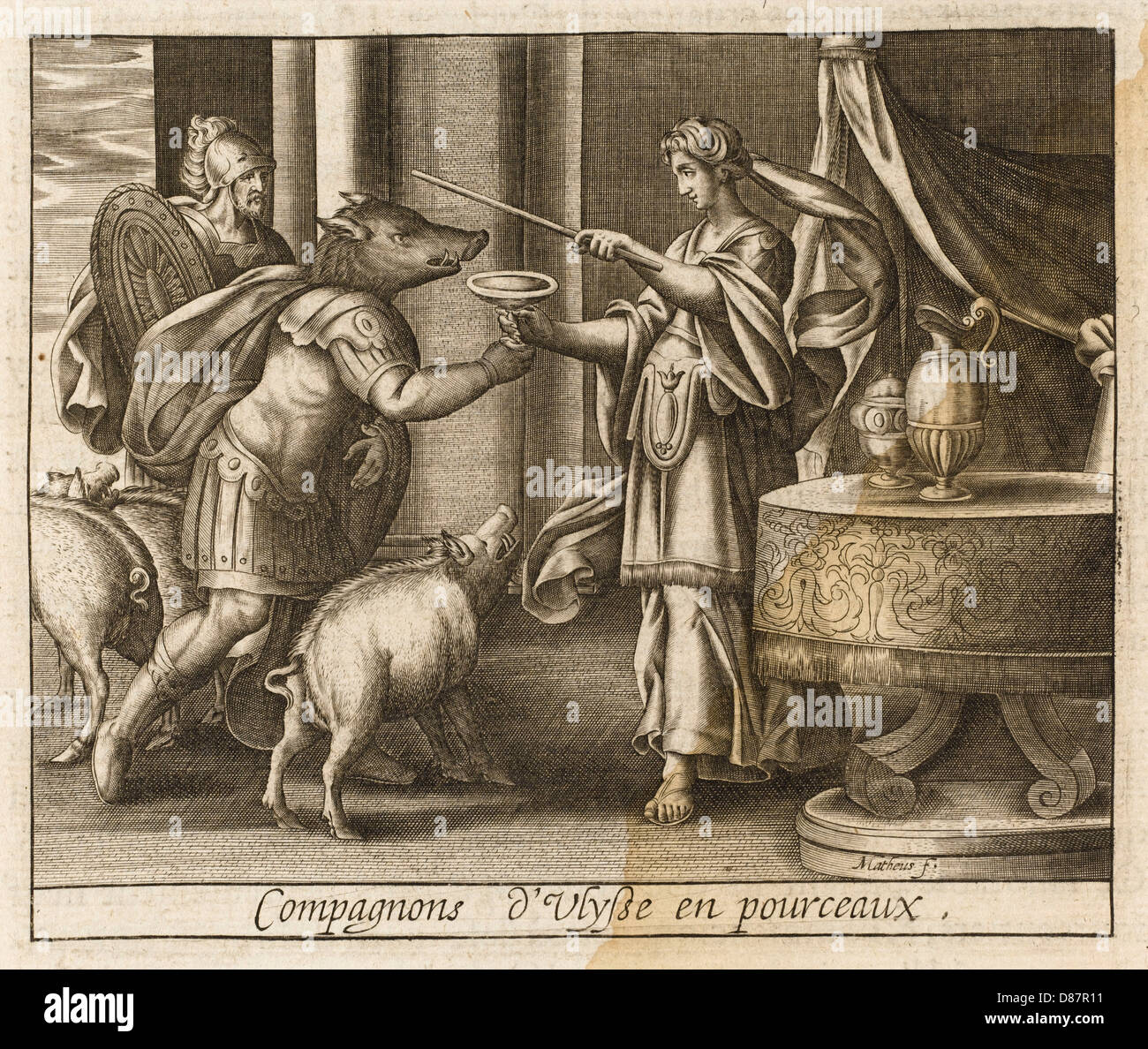 Circe And Odysseus Drawing