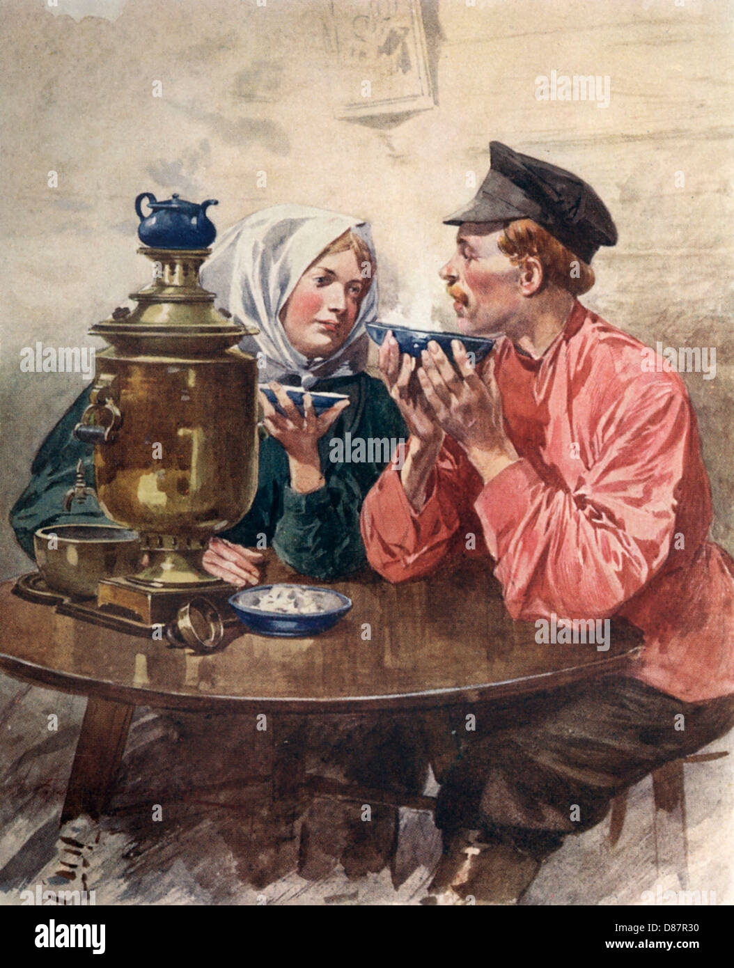TEA SAMOVAR, RUSSIA Stock Photo - Alamy