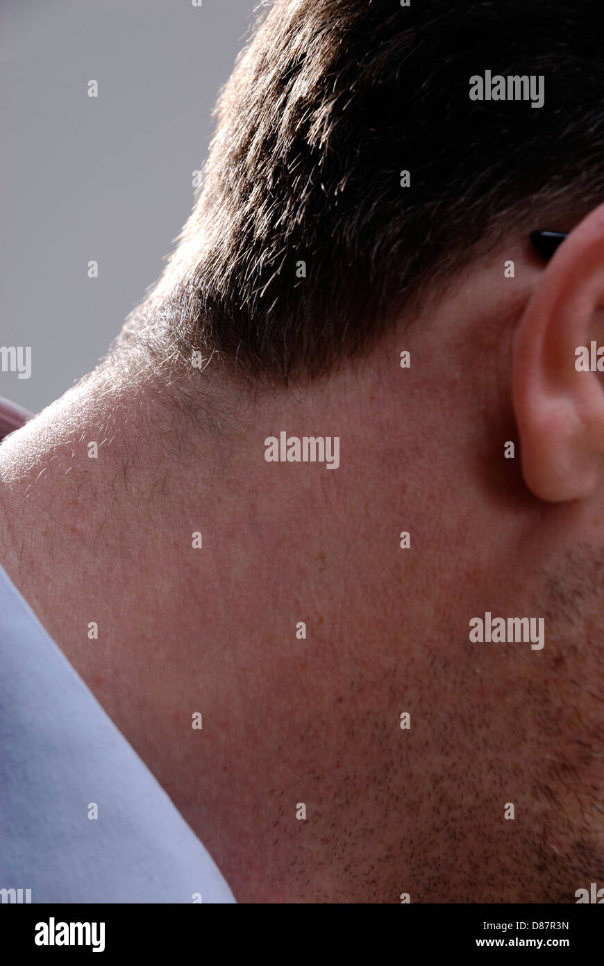 Neck with hairline of a man Stock Photo - Alamy