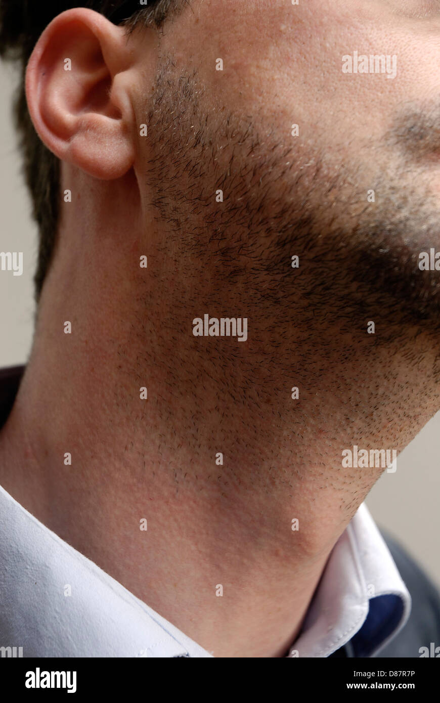 Neck with hairline of a man Stock Photo - Alamy