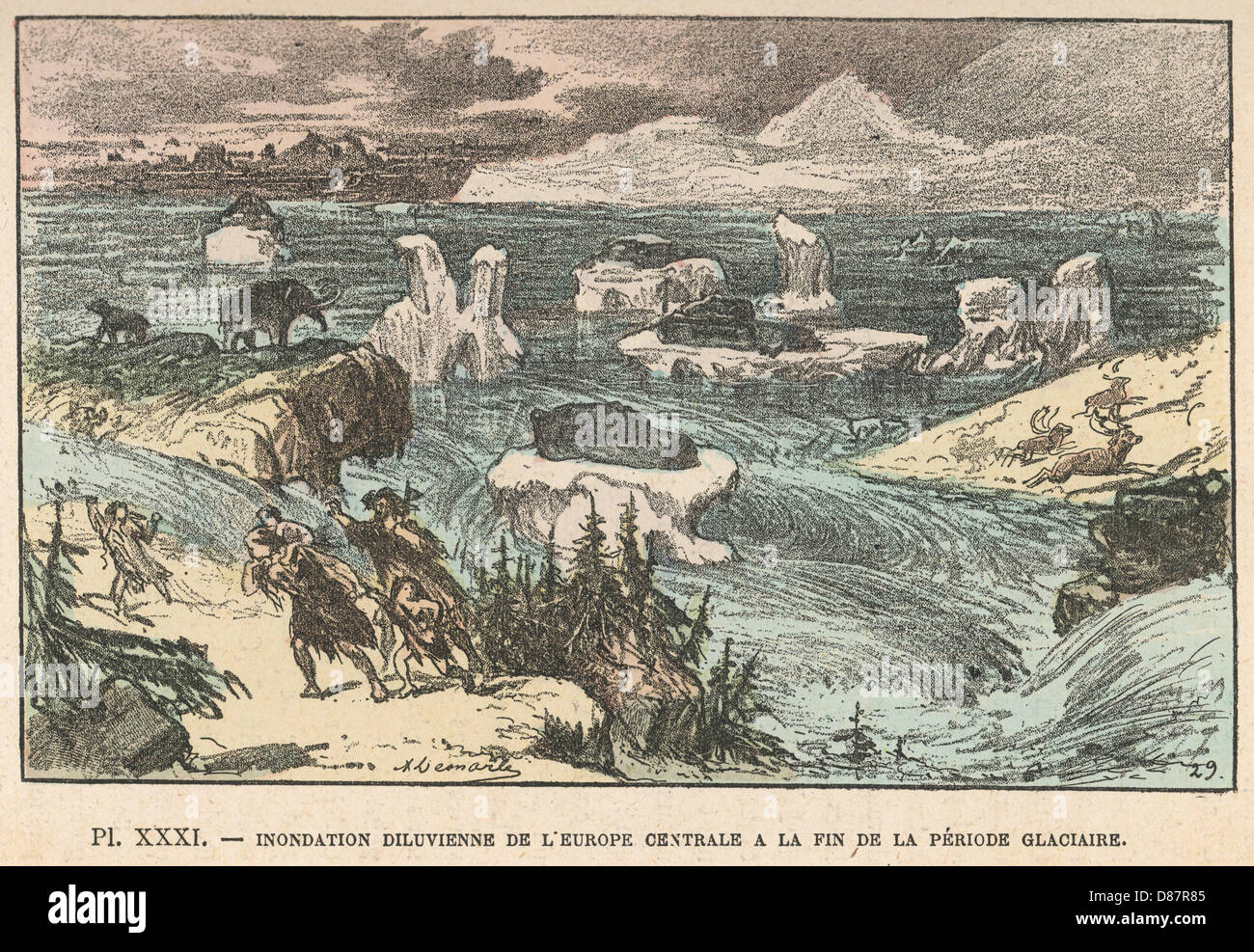 FLEEING GLACIAL FLOOD Stock Photo - Alamy