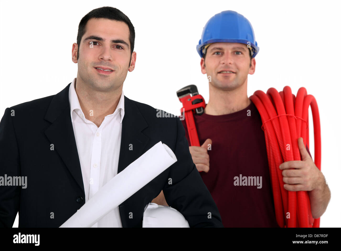 Architect and plumber Stock Photo - Alamy Architect and plumber Stock Photo - Alamy