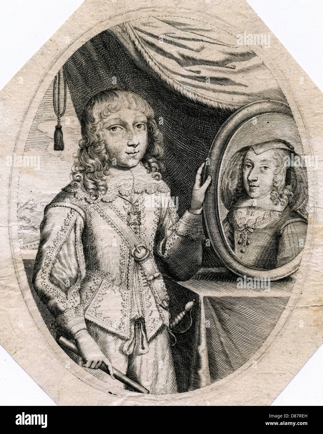 CHARLES II AND MOTHER Stock Photo - Alamy