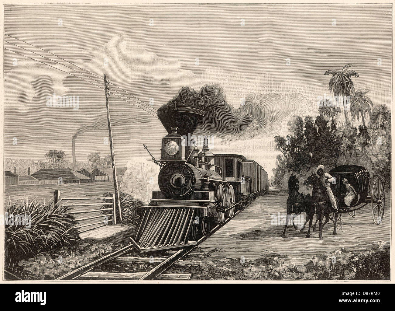 Rail in Cuba Stock Photo - Alamy