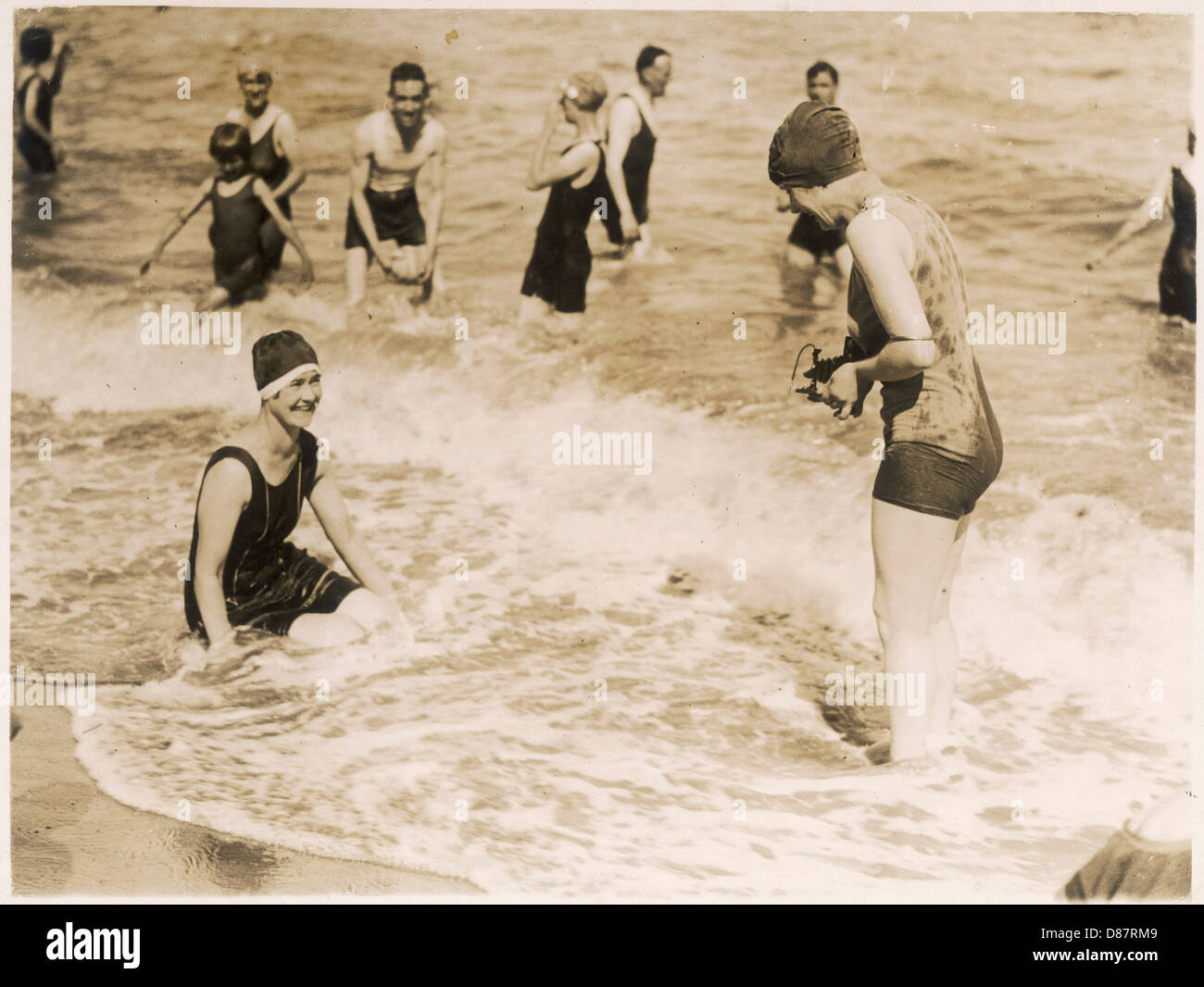 In the Surf Broadstairs Stock Photo - Alamy