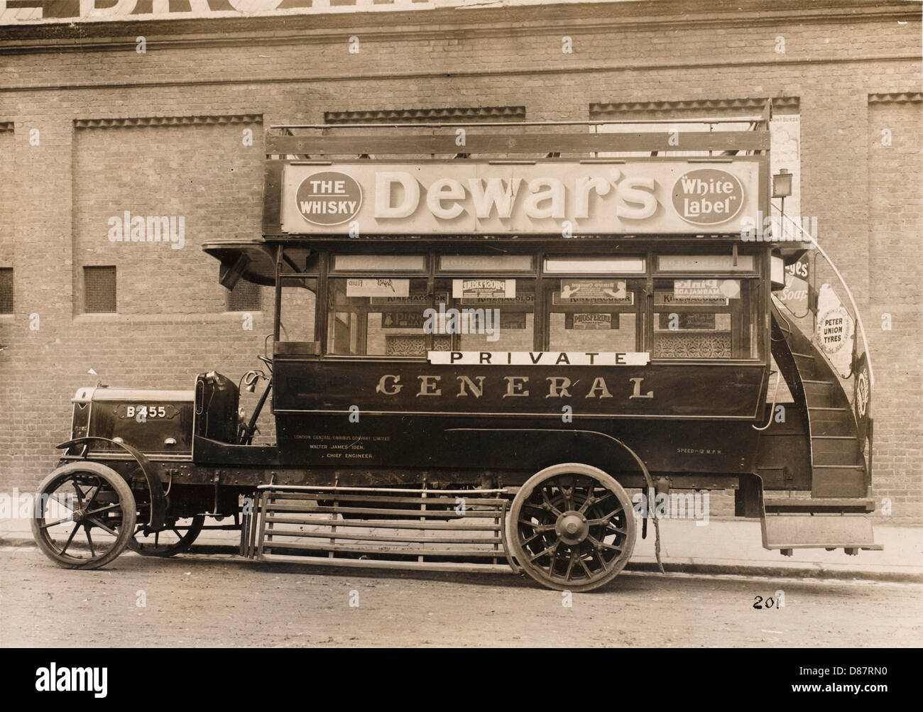 London B Type Bus 1910 Stock Photo - Alamy
