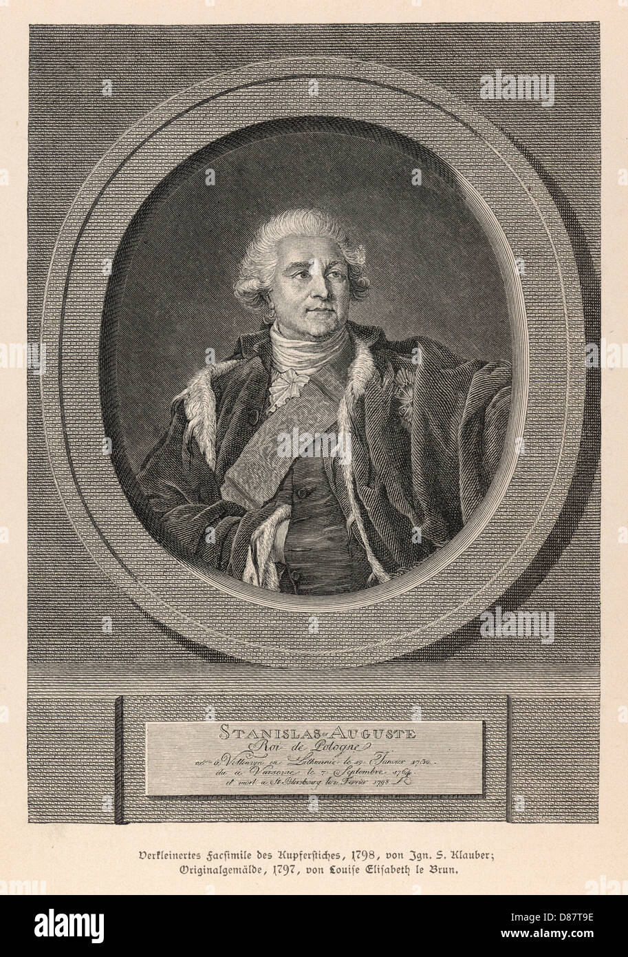 Stanislaw II Augustus?- the last King of Poland Stock Photo - Alamy