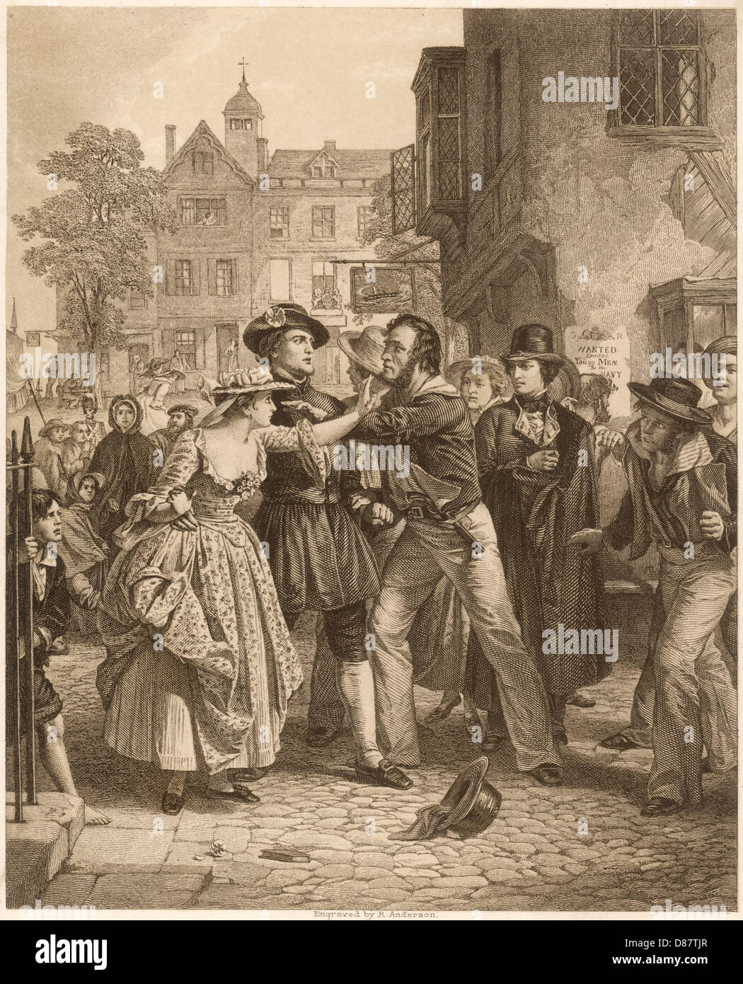 PRESS GANGED/WEDDING DAY Stock Photo - Alamy