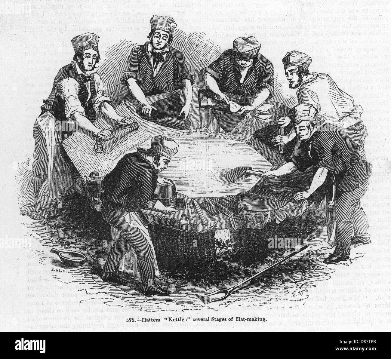 The hatters Black and White Stock Photos & Images - Alamy