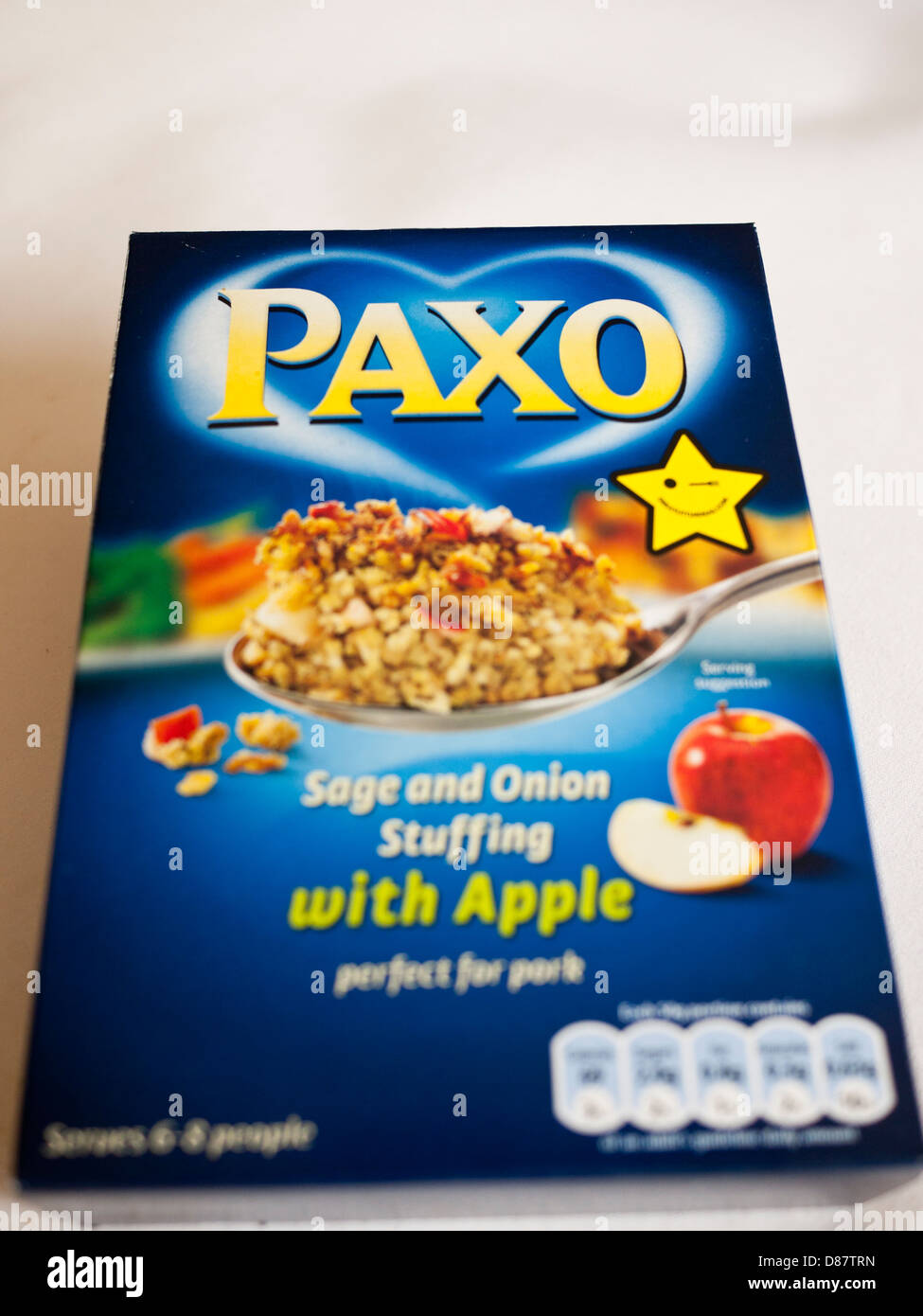 Packet of Paxo Sage and Onion Stuffing Stock Photo - Alamy