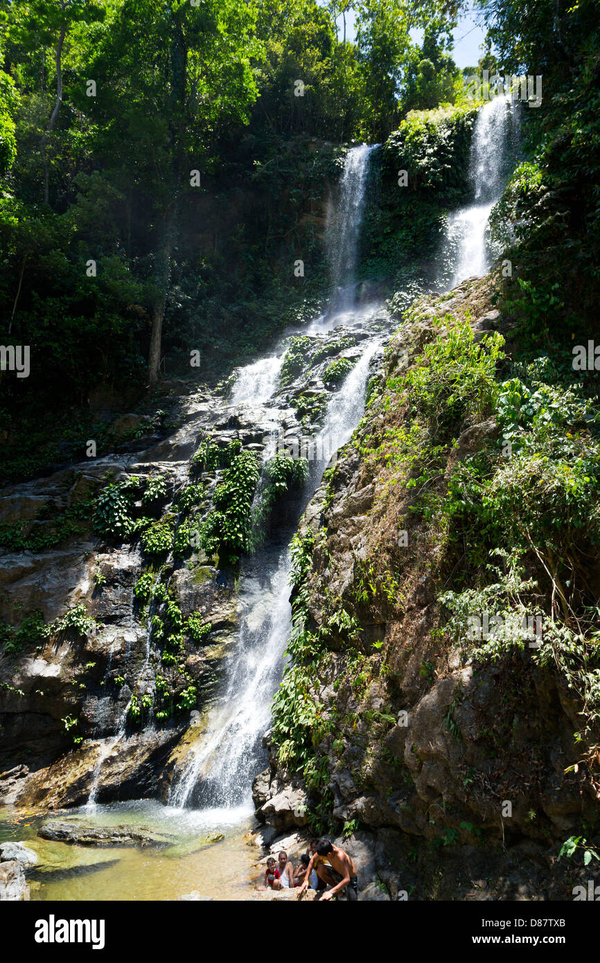 The Tamaraw Waterfalls in Oriental Mindoro, Philippines Stock Photo - Alamy