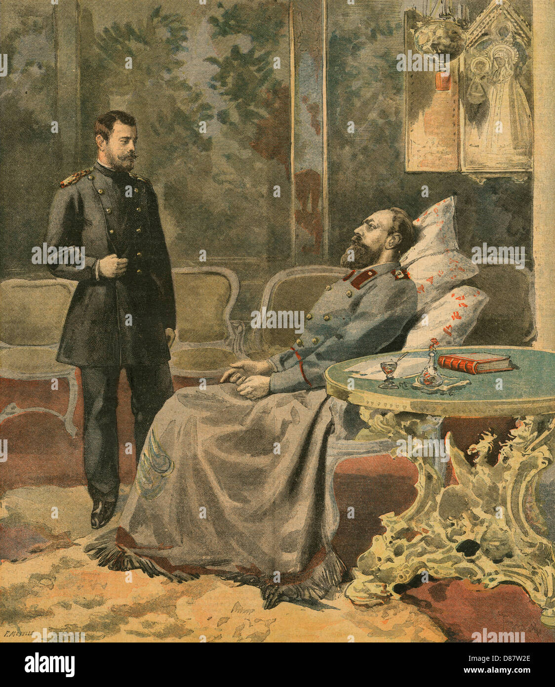 NICOLAS II/DYING FATHER Stock Photo - Alamy