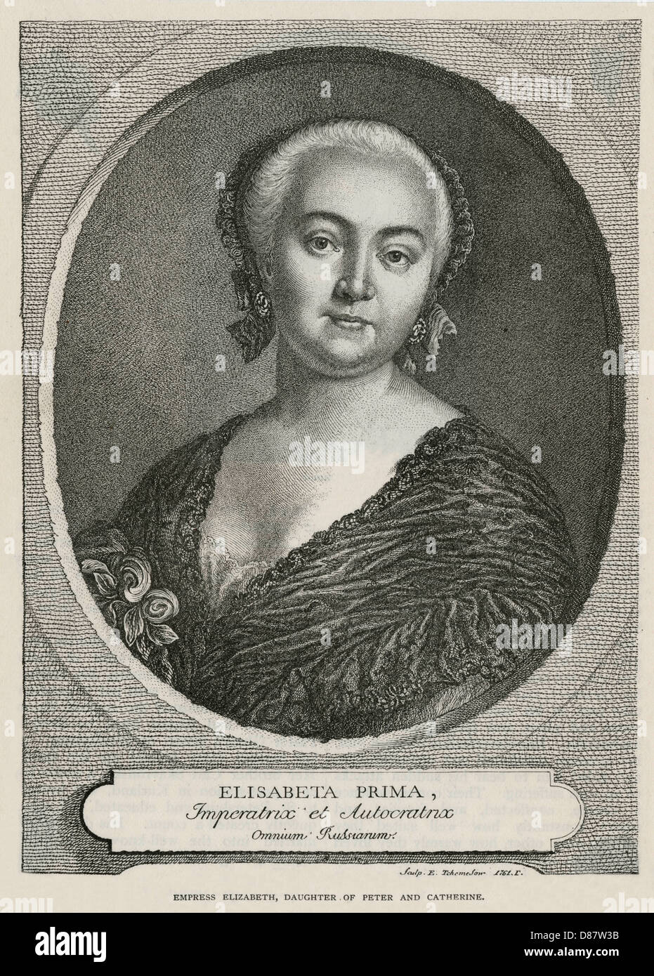 Elizabeth Petrovna Empress Of Russia High Resolution Stock Photography ...
