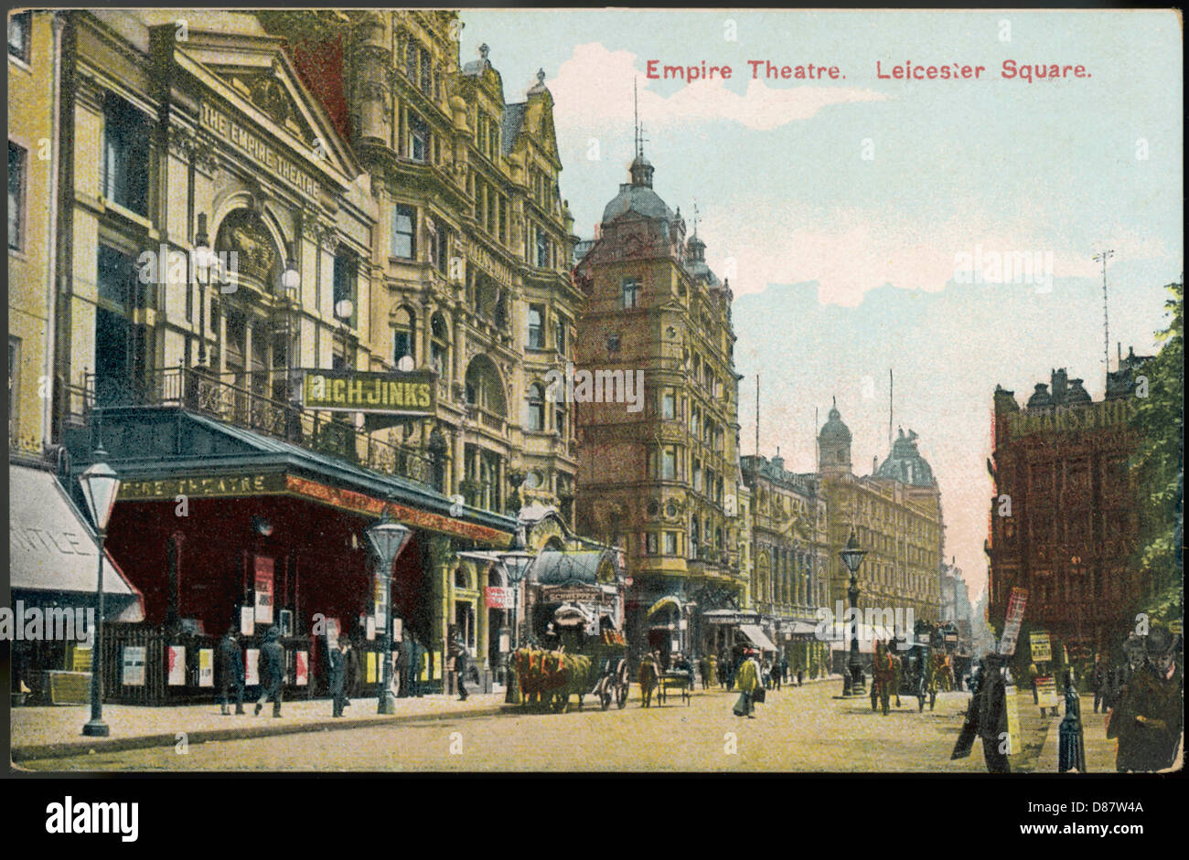 LEICESTER SQUARE 1905 Stock Photo - Alamy