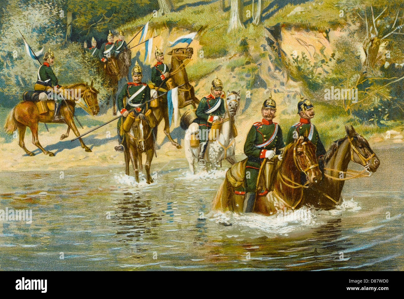 FORDING A RIVER Stock Photo - Alamy