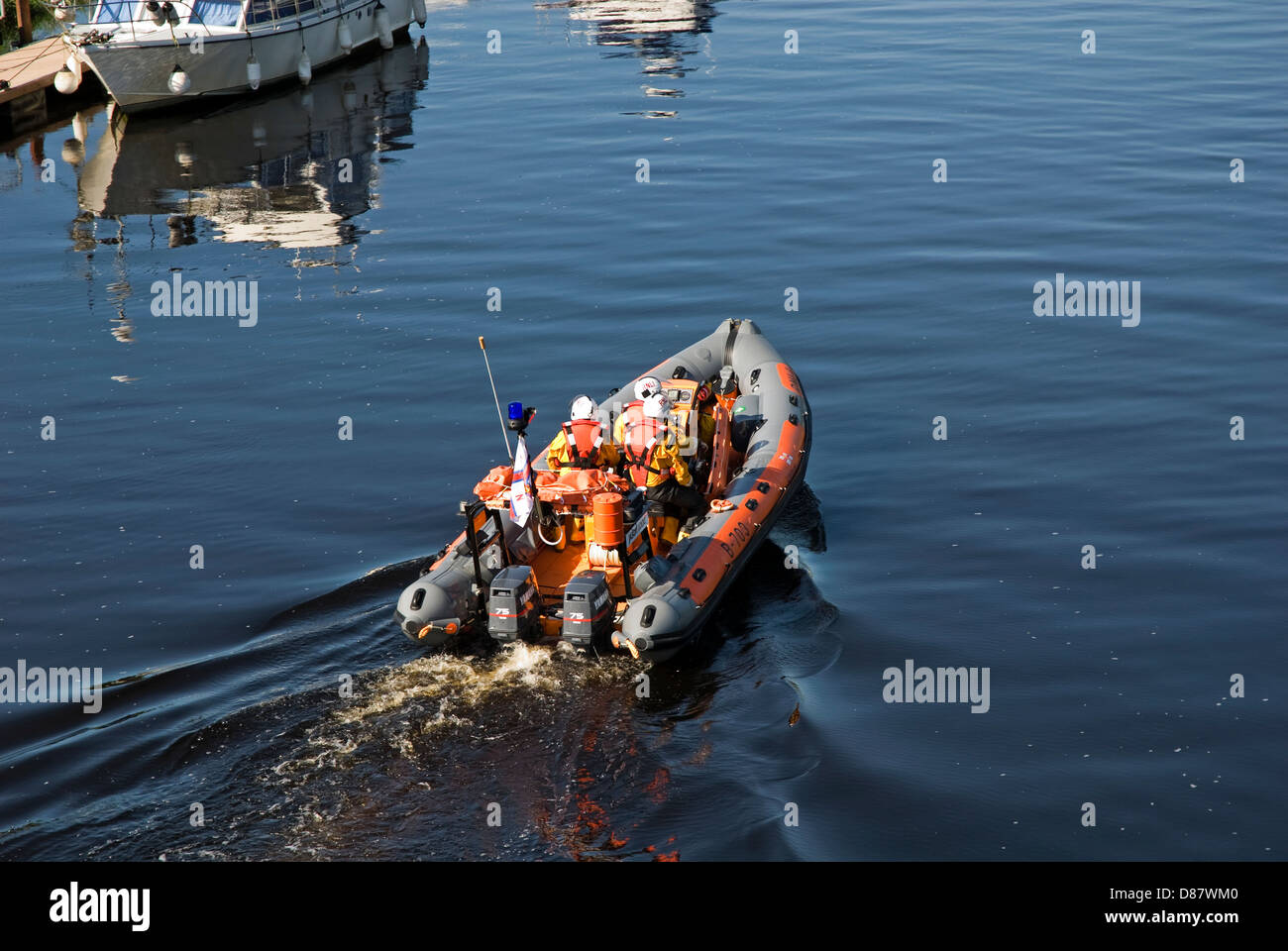 Lough Erne lifeboat entering Carrybridge Marina, Upper Lough Erne ...