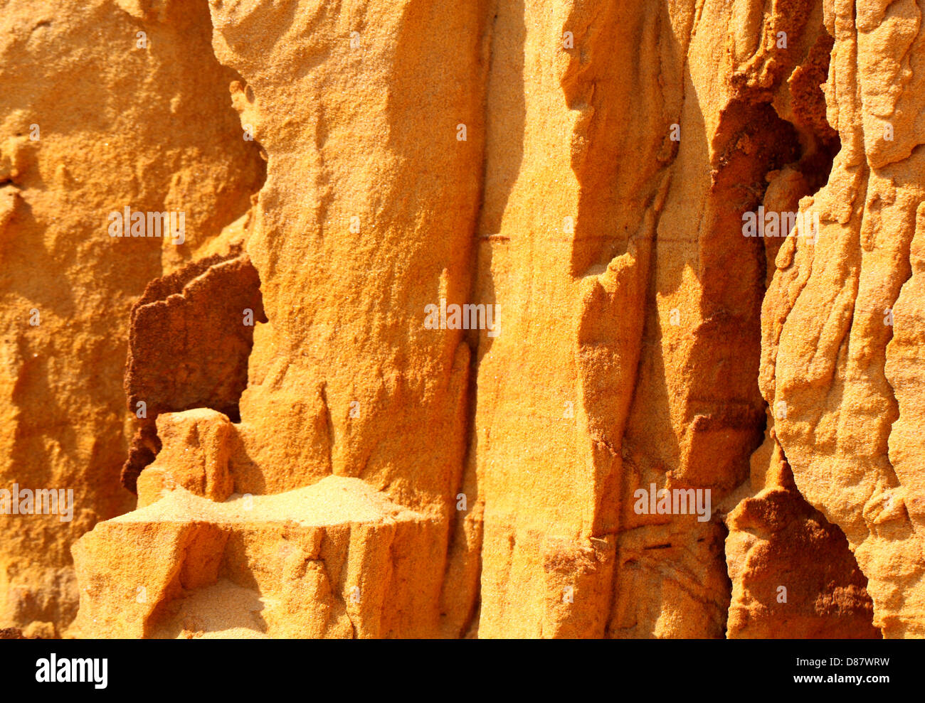 Texture of yellow sand Stock Photo - Alamy