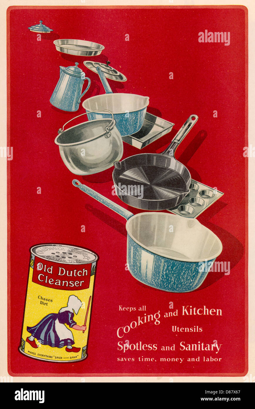 Old Dutch Cleanser 1919 Stock Photo - Alamy