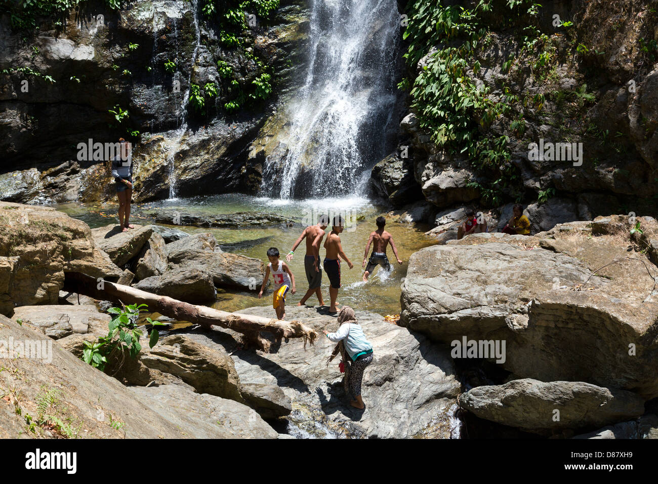 The Tamaraw Waterfalls in Oriental Mindoro, Philippines Stock Photo - Alamy