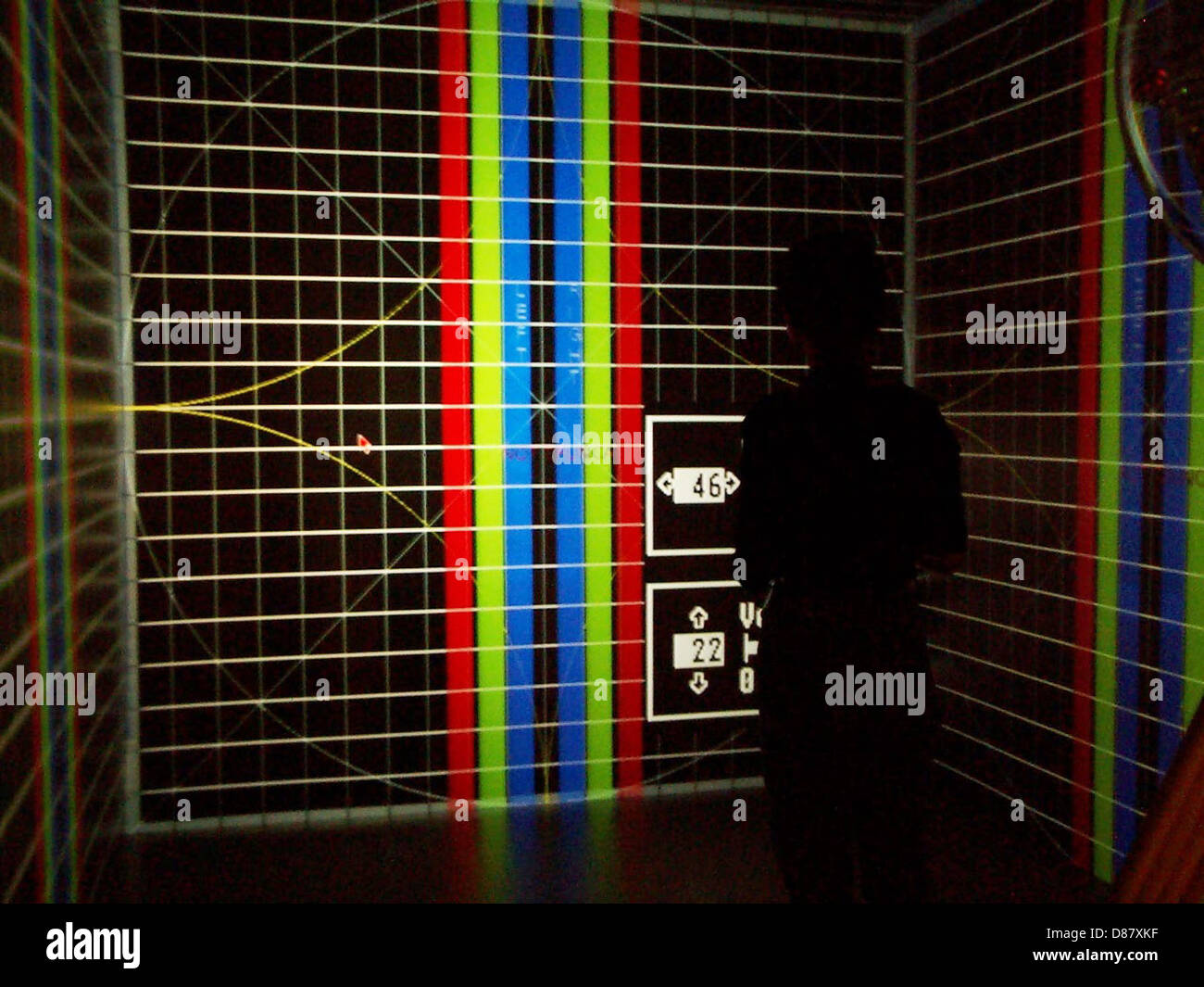 CAVE projection alignment Stock Photo - Alamy