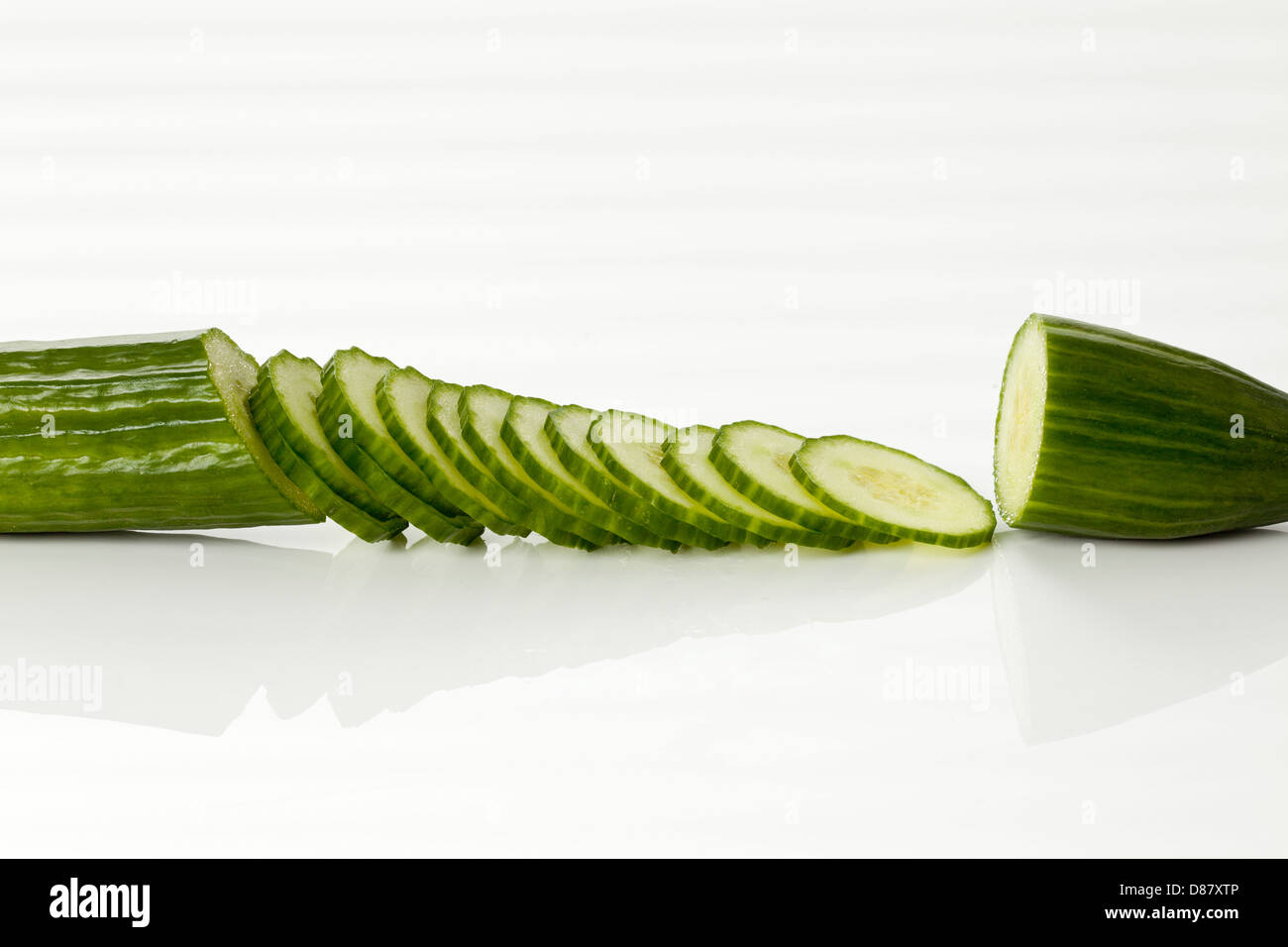Sliced cucumber, close up Stock Photo - Alamy