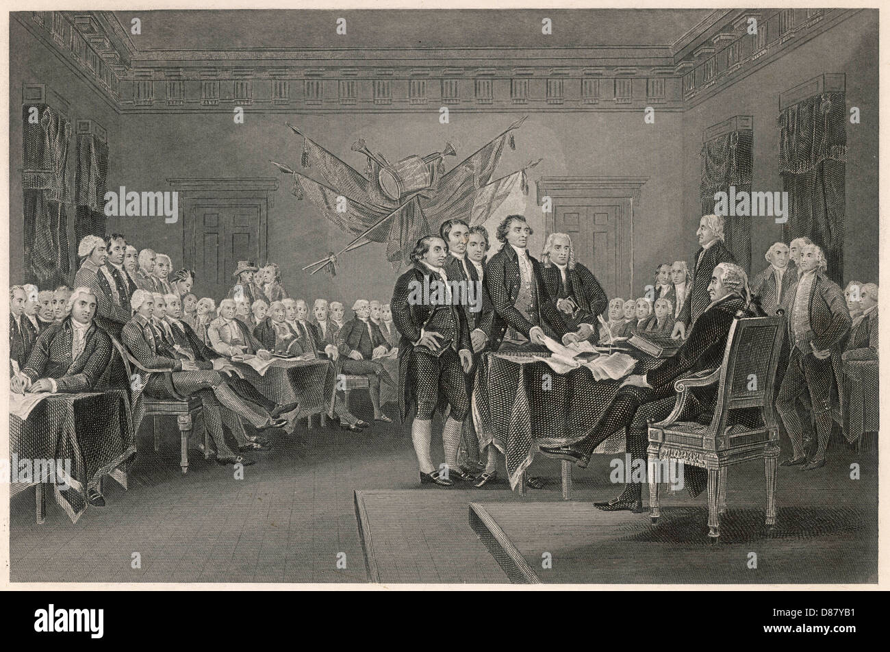 Signing declaration of independence hi-res stock photography and images ...