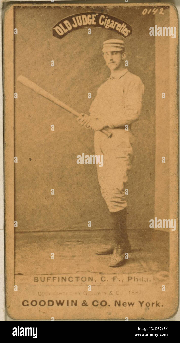 Charlie Buffinton baseball card Stock Photo - Alamy