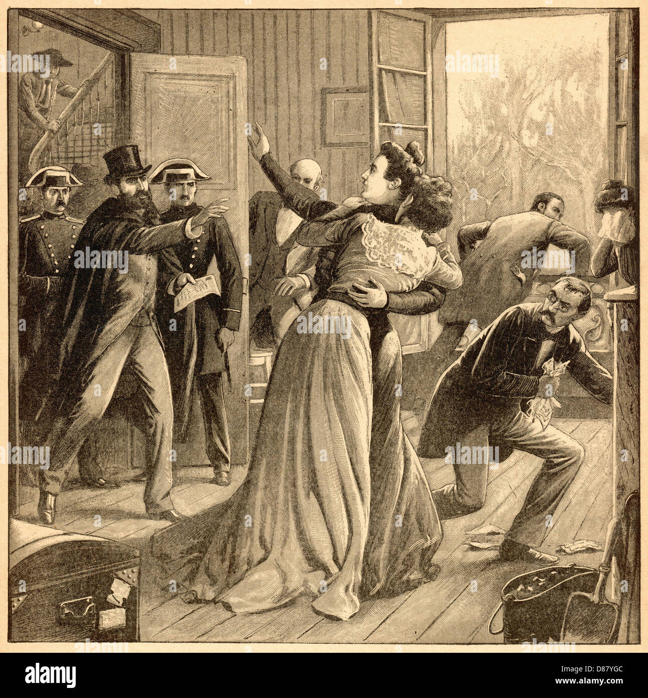 ARREST OF HUMBERT FAMILY Stock Photo - Alamy